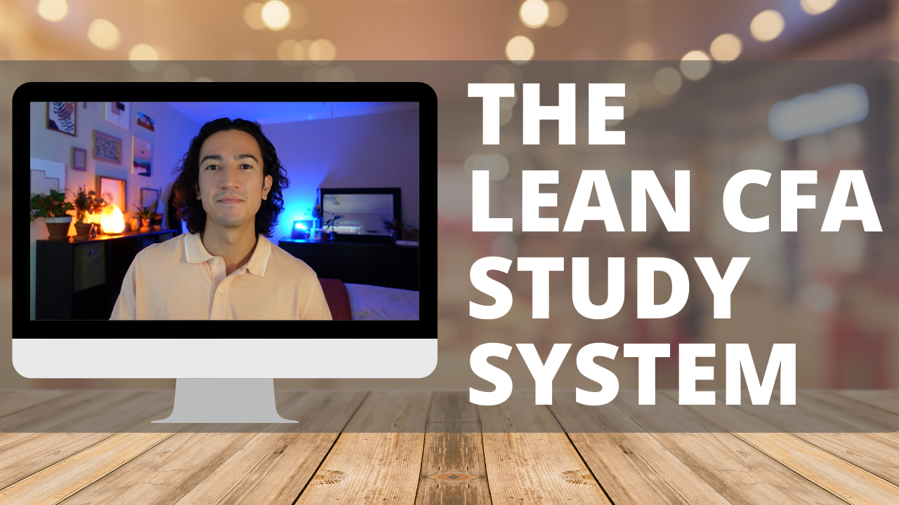 "Lean" CFA Study System